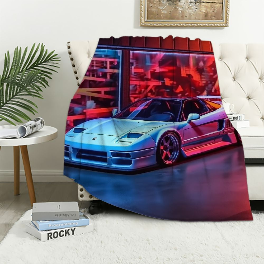 Fenyluxe Neon Sign Print Throw Blanket Soft Plush Blanket for Bed Couch ...
