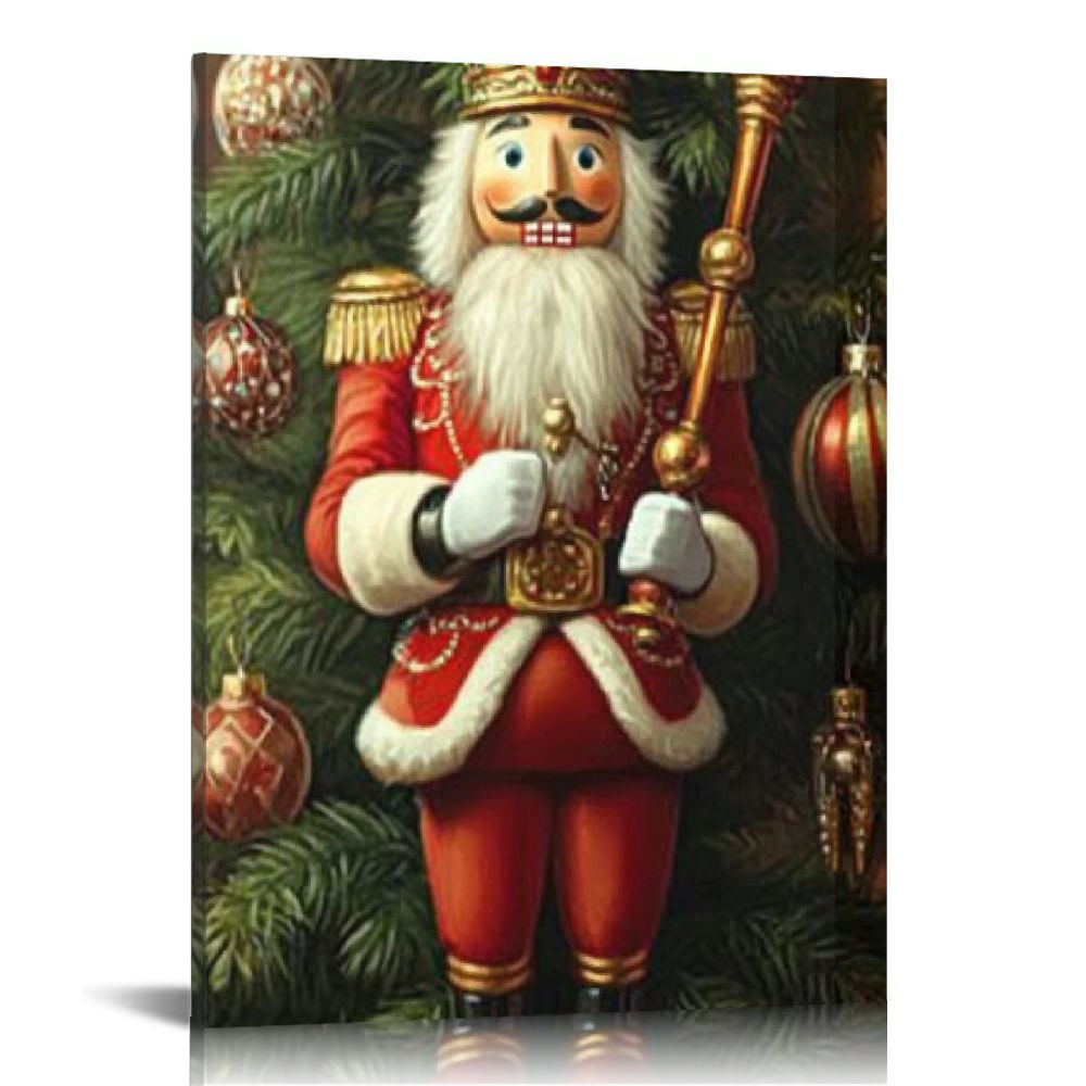 Fenyluxe Nutcracker Canvas Wall Art Pictures for Christmas - Print ...
