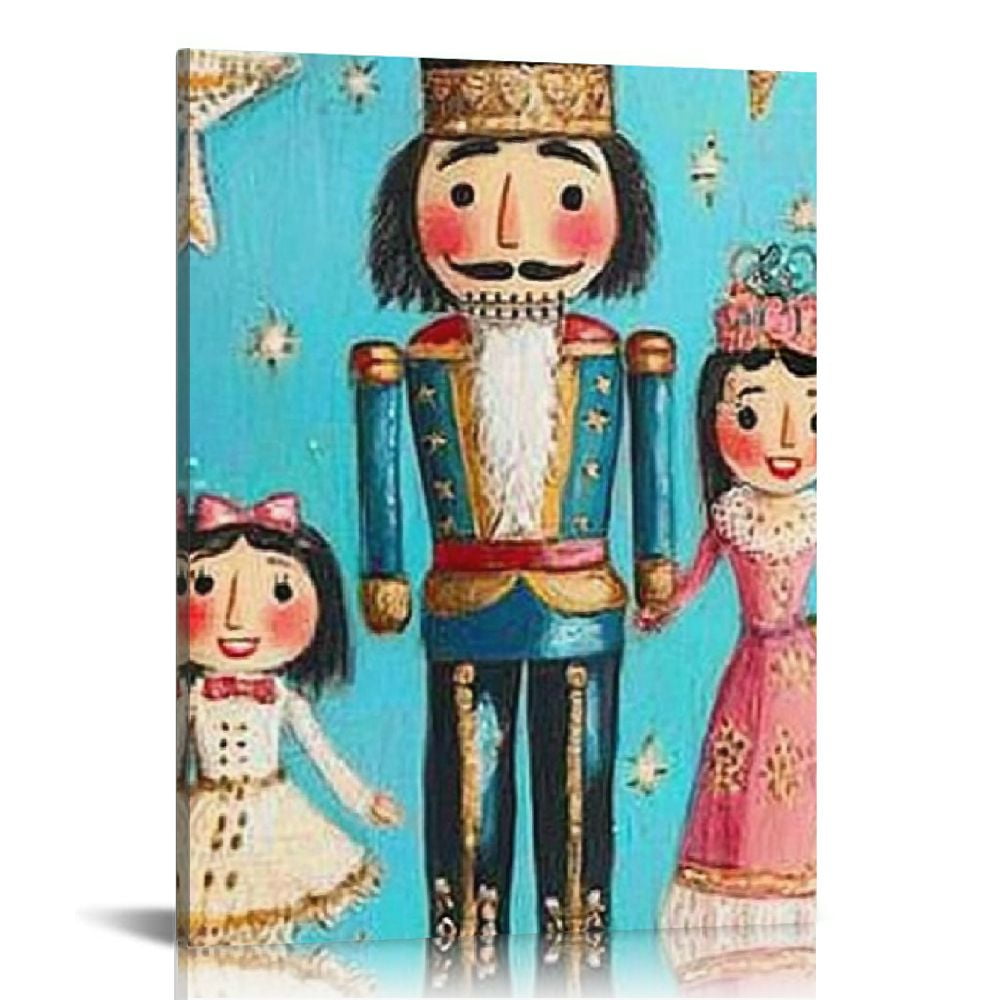 Fenyluxe Nutcracker Themed Christmas Holiday Room Wall Art Prints Character Ballet Picture Decor ...