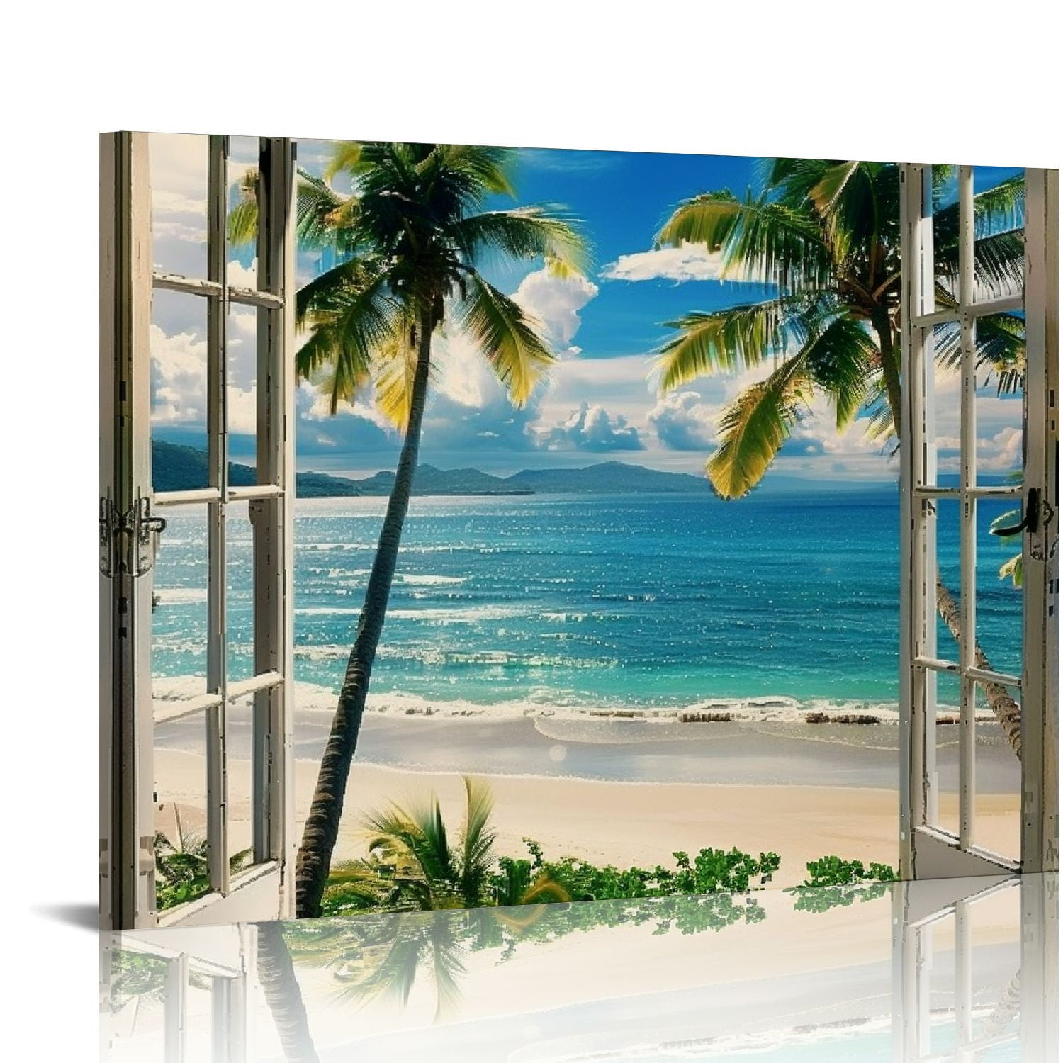 Fenyluxe Palm Trees Canvas Art Modern Prints Ready To Hang Room Home ...