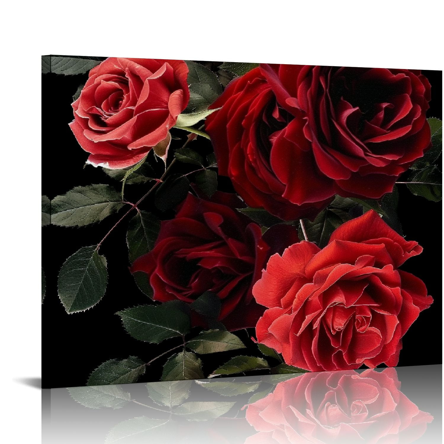 Fenyluxe Roses Wall Decor for Home and Office Art | Ready To Hang Room ...