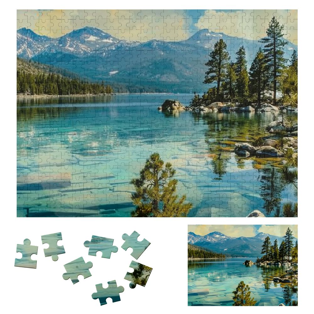 1000 Piece Jigsaw Puzzles 1000 Piece Jigsaw Puzzle - Lake Tahoe Crystal ...