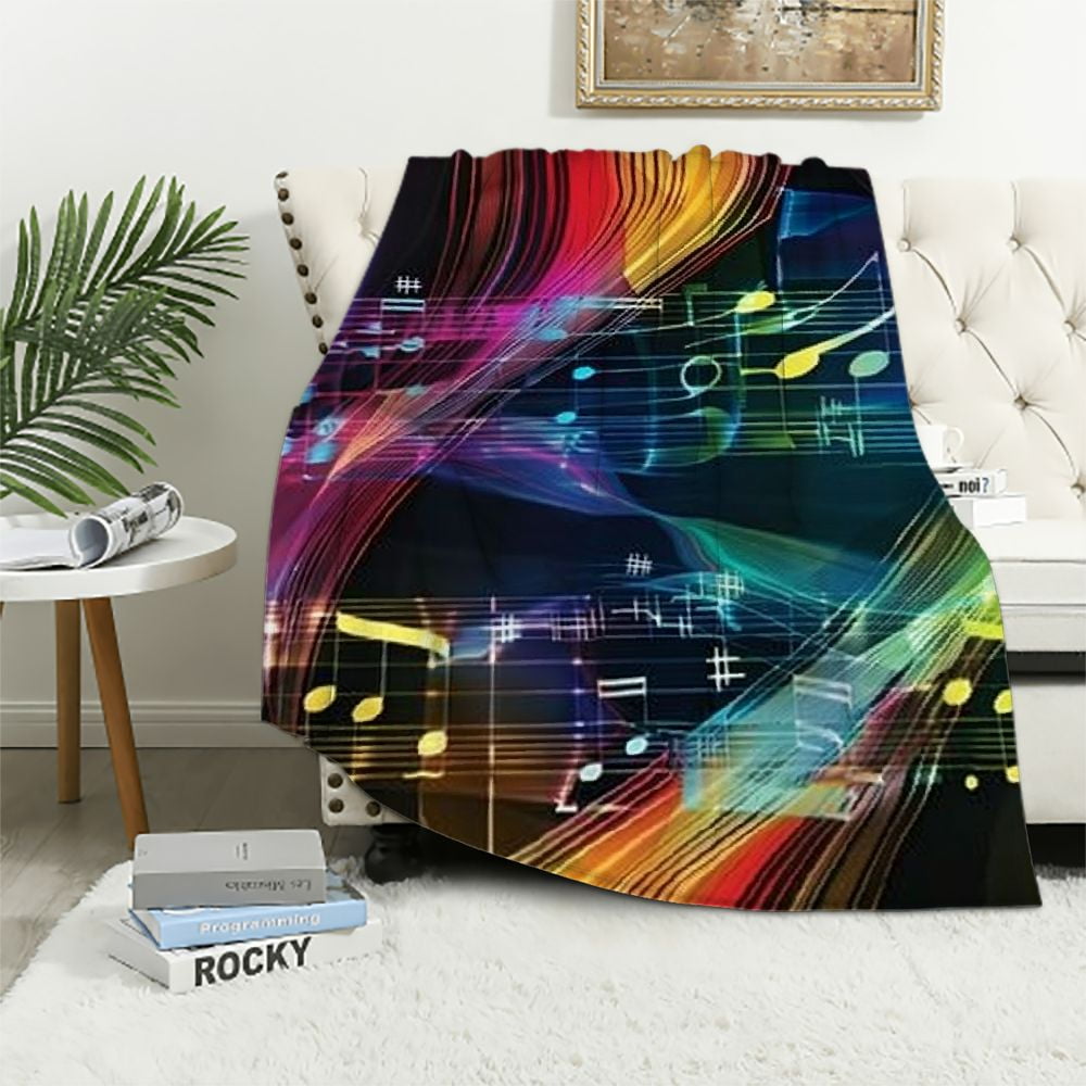 Fenyluxe Throw Blankets for Sofa Couch Fluffy Cozy Flannel Travel ...