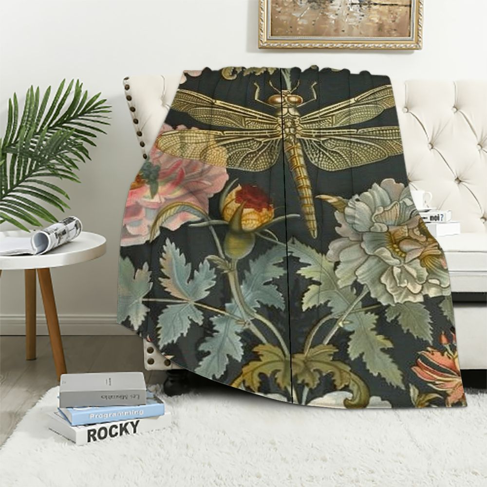 Fenyluxe Throw Blankets for Sofa Couch Fluffy Cozy Flannel Travel ...