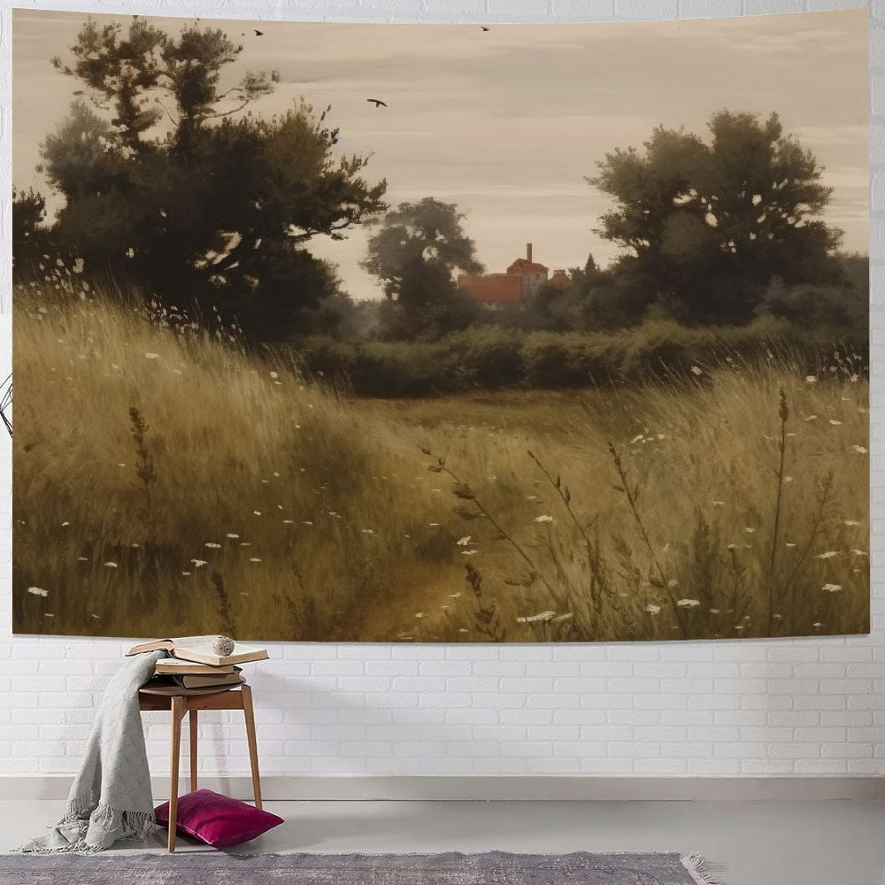 Fenyluxe Tonalism Tapestry Wall Hanging Soft Short Plush Fabric ...