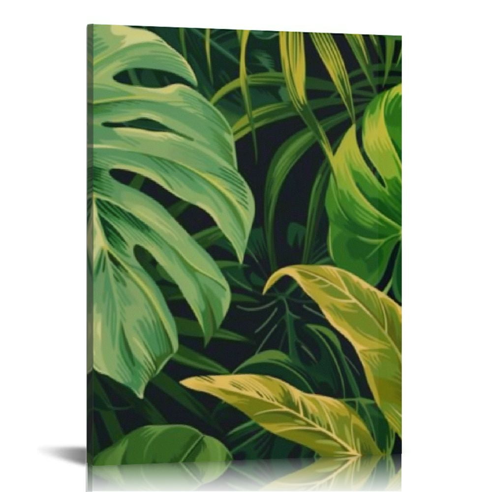 Fenyluxe Tropical Plants Canvas Prints Wall Art Modern Home Decor ...