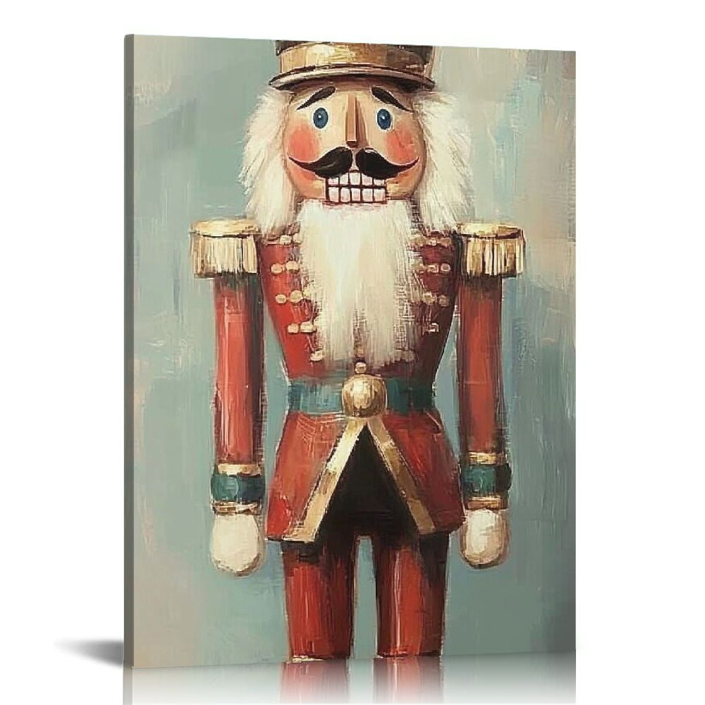 Fenyluxe Vintage Nutcracker Christmas Decorations Wall Art Prints ...