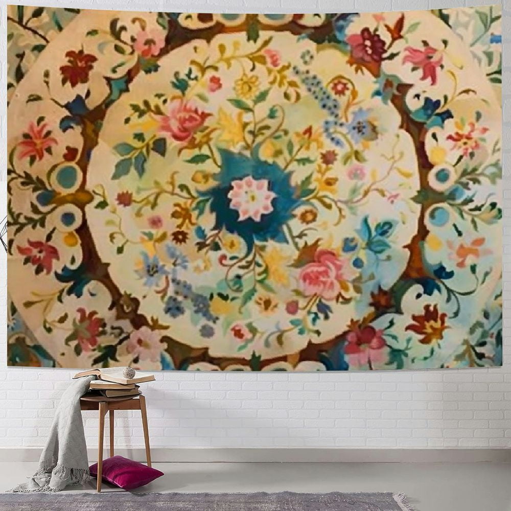 Fenyluxe Wall Tapestry Bohemian - Floral Vine Wall Hanging Celestial ...