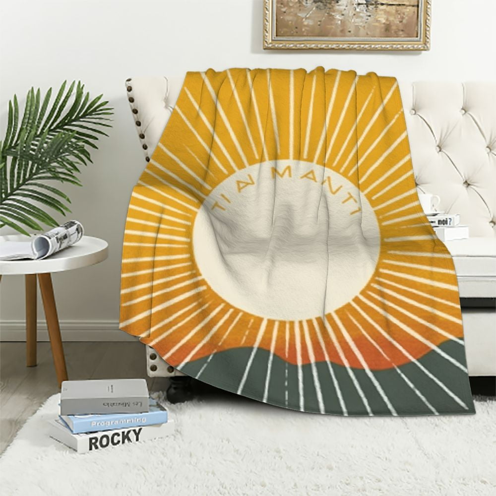 Fenyluxe Évariste Vital Luminais Print Throw Blanket for Bed Couch Car, Soft Plush Blanket All ...