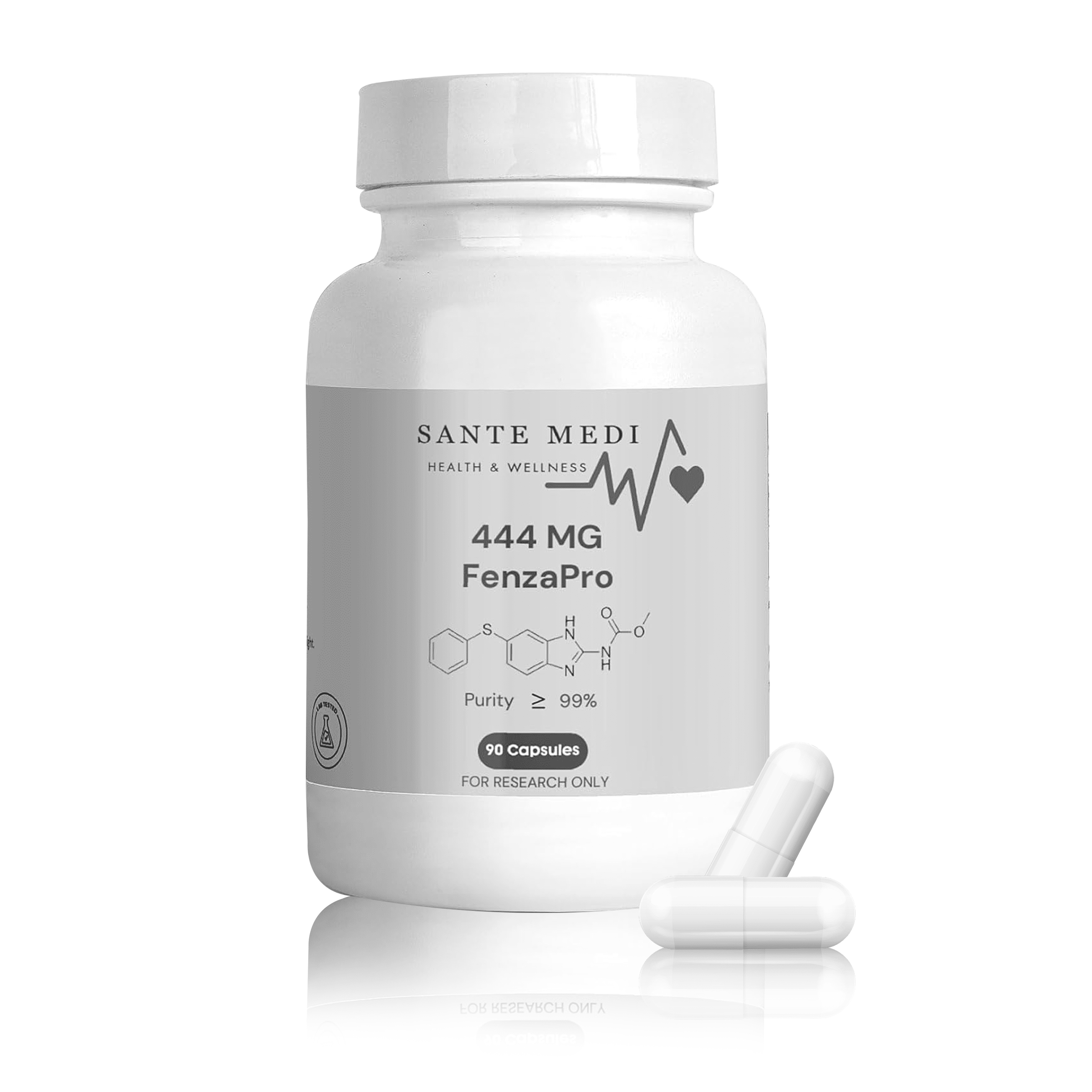 FenzaPro 444 mg - 99% - 90 Capsules - 3rd Party Tested - Walmart.com