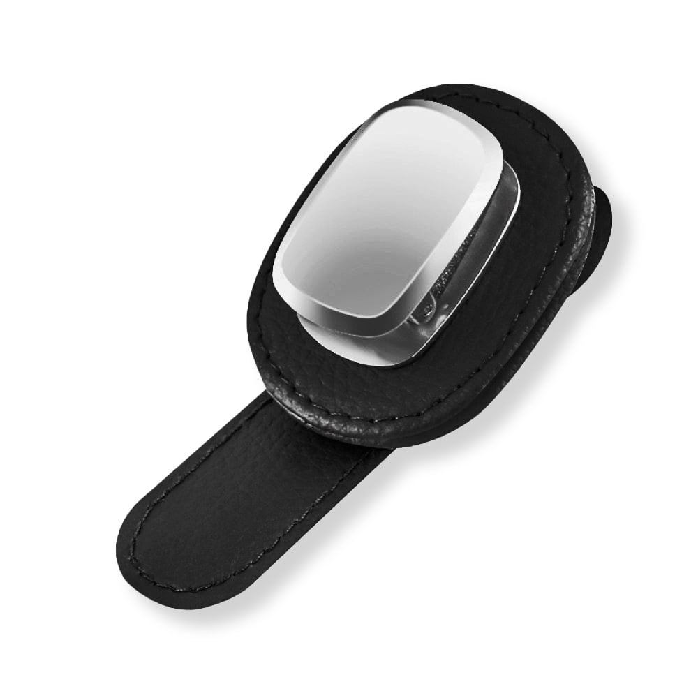 Fenzer Sunglasses Holders for Car Visor- Leather Sunglasses Eyeglass ...