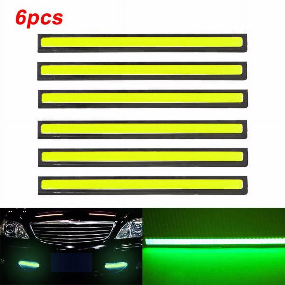 Feoflen 6Pcs 12V LED Strip DRL Daytime Running Light Fog COB Lamp ...