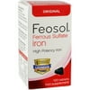 Feosol Original Ferrous Sulfate Iron, 120 Count, High Potency Iron Supplement, White - Walmart.com