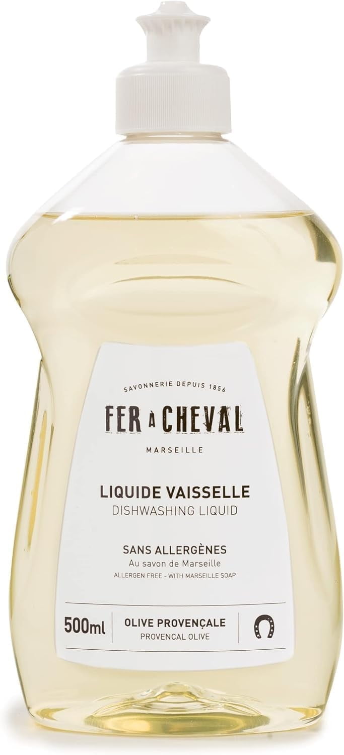 Fer √† Cheval Dishwashing Liquid, 500ml, Olive Oil Based Provencal ...