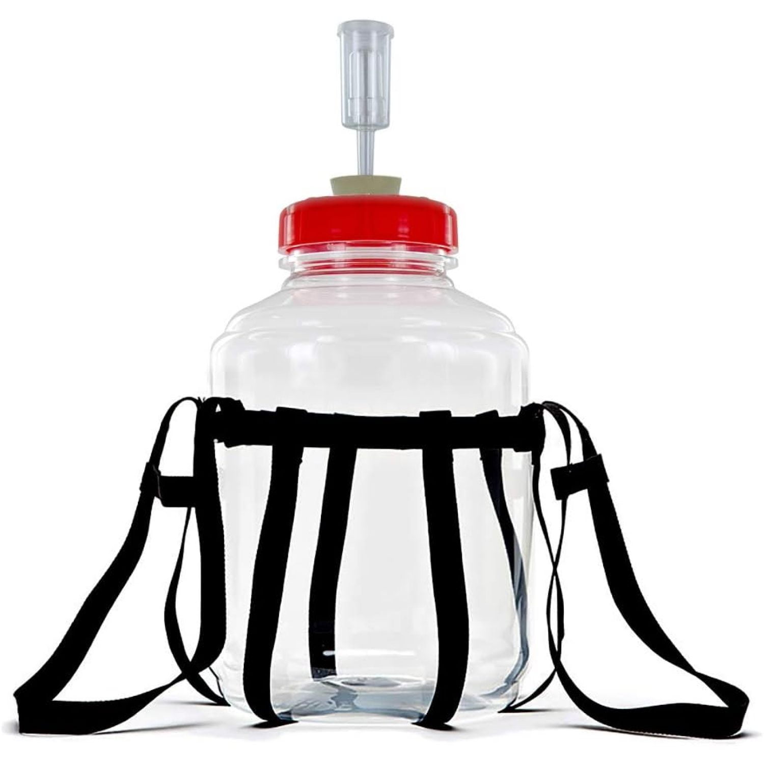 FerMonster 3 Gallon Wide Mouth Carboy, Econolock, #10 Stopper, Carboy Carrier - Walmart.com