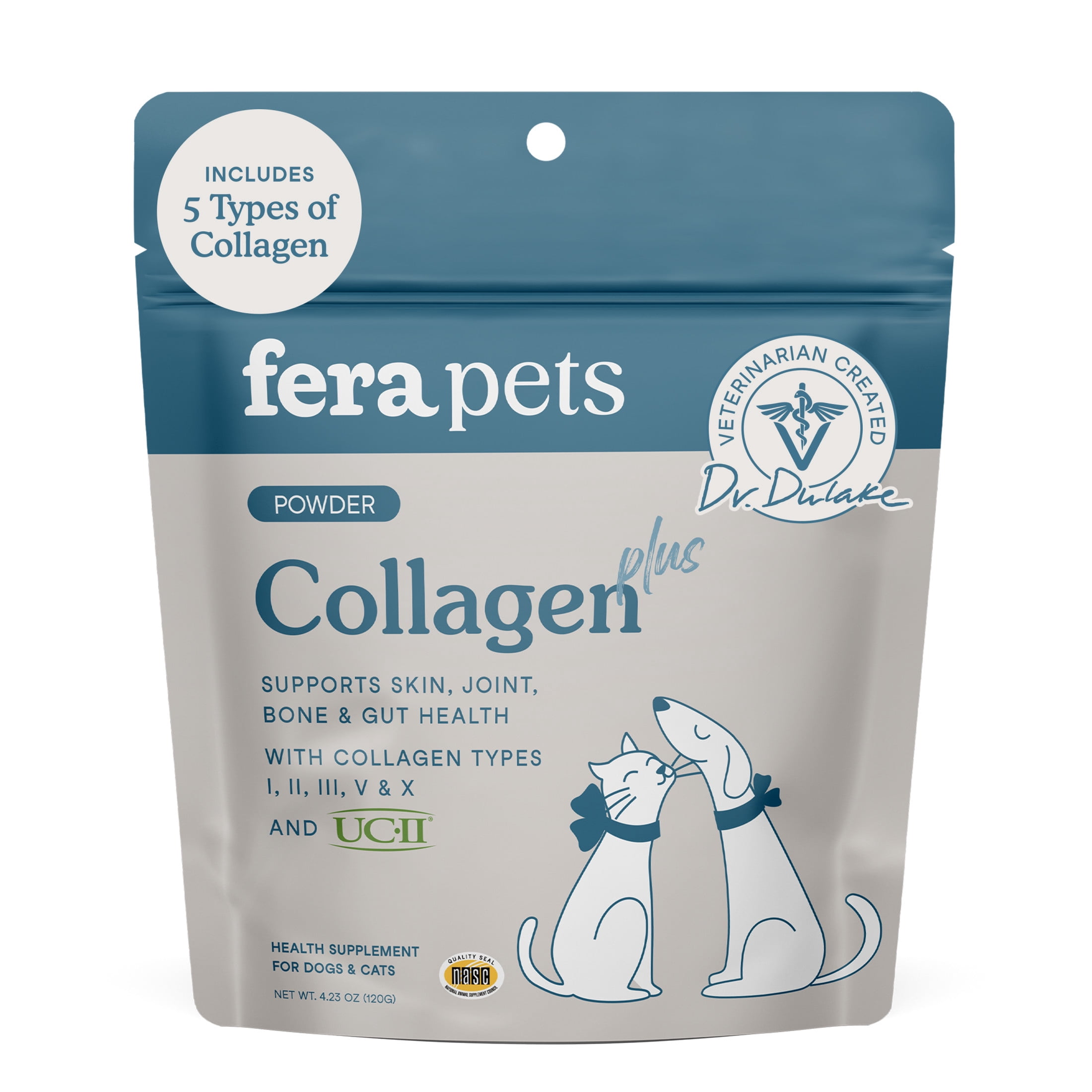 Fera Pets Collagen for Dogs & Cats - With UC-II® - Supports Skin, Joint ...