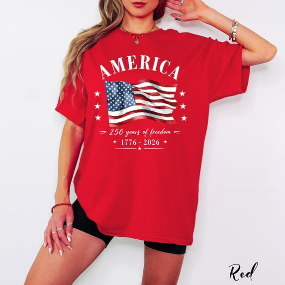 Feral & Free America Patriotic T-Shirt, 250 Years of Freedom USA 1776 ...