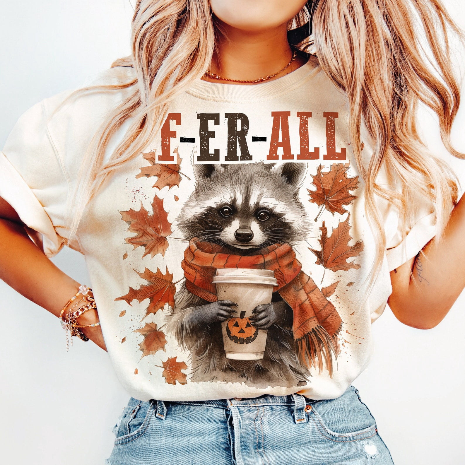 Feral Girl Fall Shirt, Funny Autumn Shirt, Halloween Shirt, Fall Girl ...