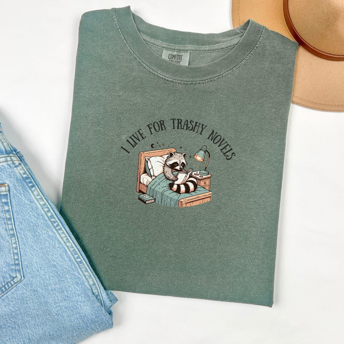 Feral Racoon Book Lover, Trashy Novel Sweatshirt: Animal Lover Tee All ...