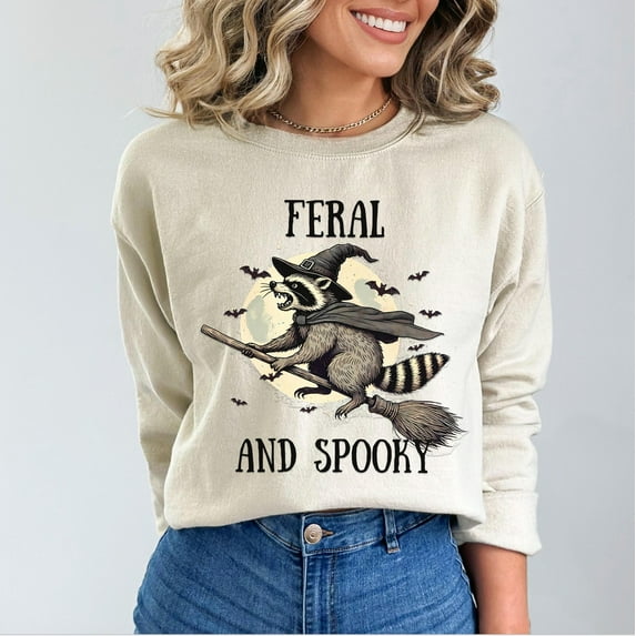 Feral Shirt, Feral Raccoon Shirt, Spooky Season Shirt, Halloween Shirt ...