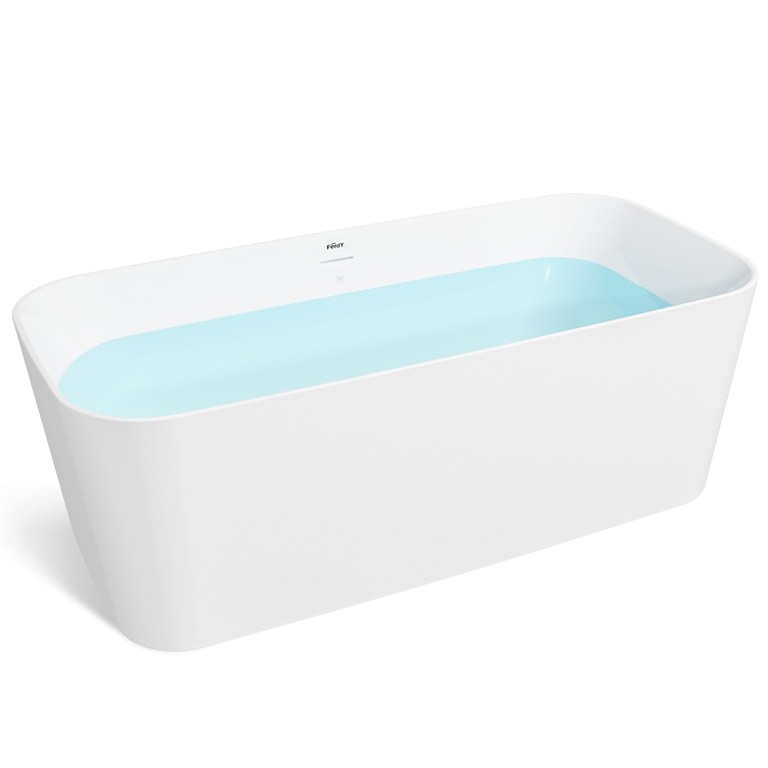 ALFI brand HammockTub1-WM White Matte 79" Acrylic Suspended Wall ...