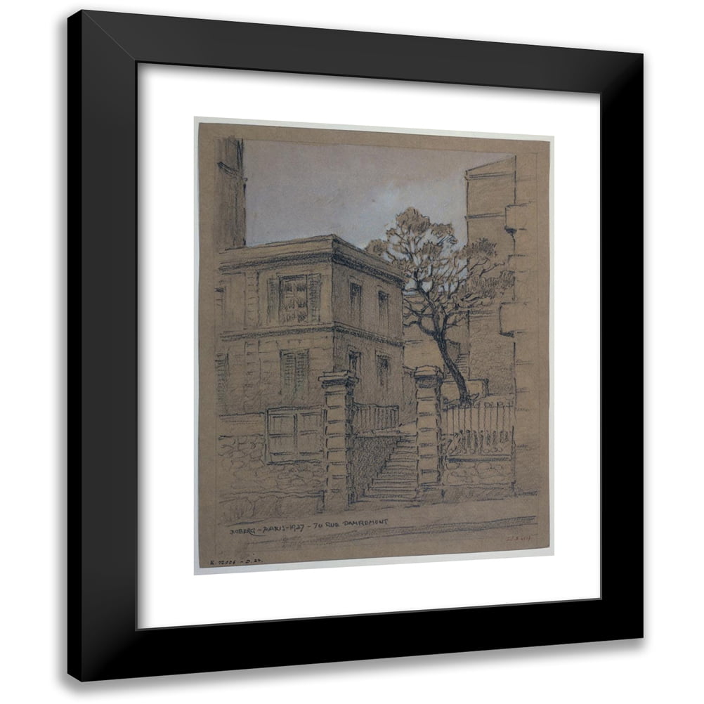 Ferdinand Boberg 12x14 Black Modern Framed Museum Art Print Titled - A House, 70 Rue Damremont ...