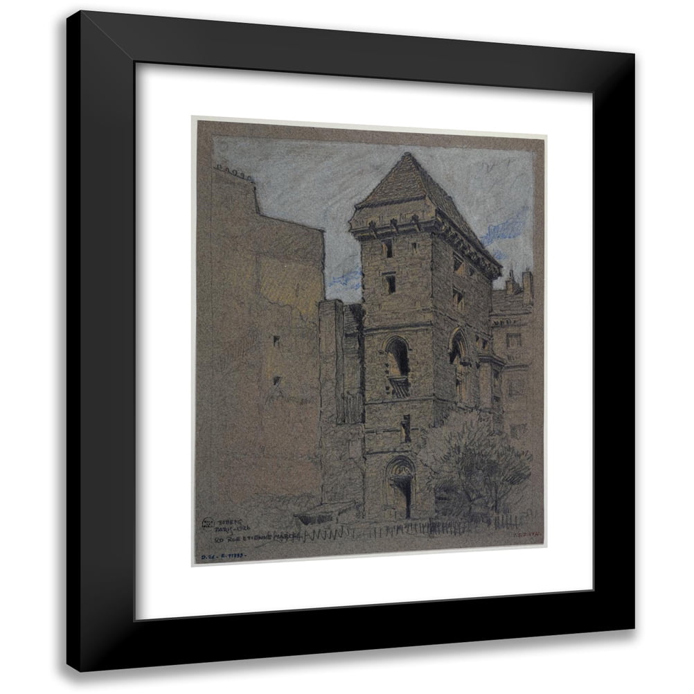 Ferdinand Boberg 12x14 Black Modern Framed Museum Art Print Titled - La Tour De Jean-Sans-Fire ...
