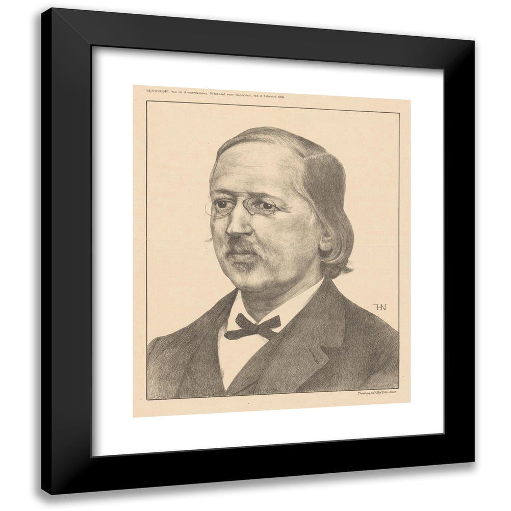 Ferdinand Hart Nibbrig 12x14 Black Modern Framed Museum Art Print ...