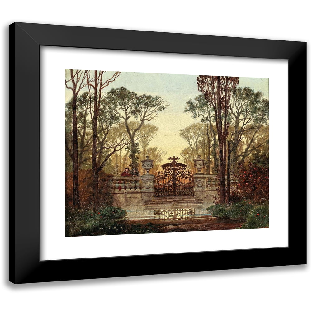 Ferdinand Knab 24x20 Black Modern Framed Museum Art Print Titled - At ...