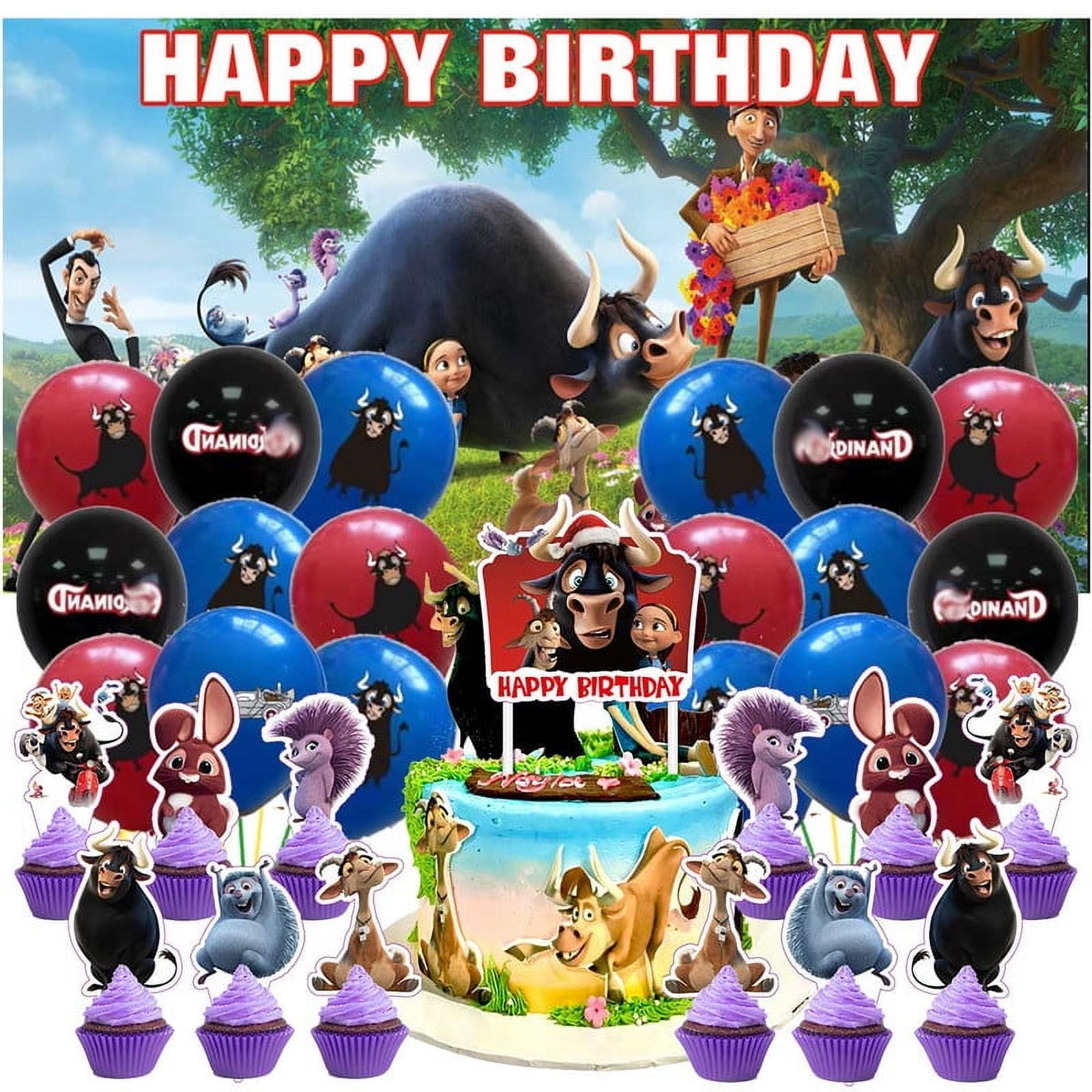Ferdinand Party Supplies Decor Birthday Cake Topper Banner Backdrop ...