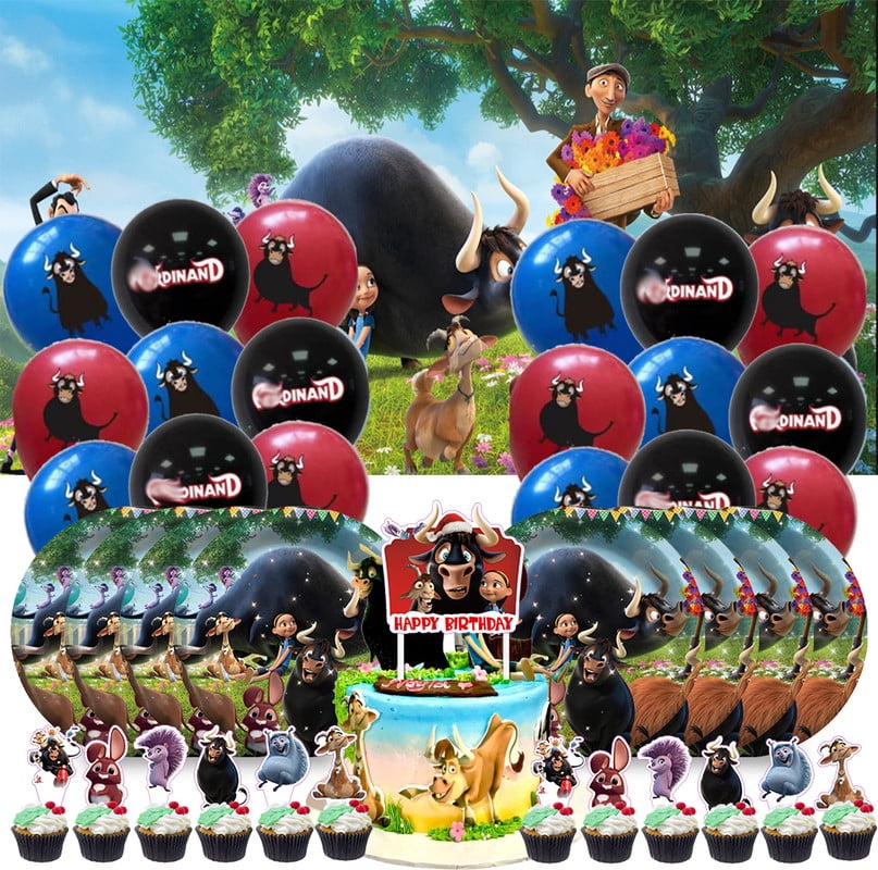 Ferdinand Party Supplies Plates Decorations Birthday Cake Topper Banner ...
