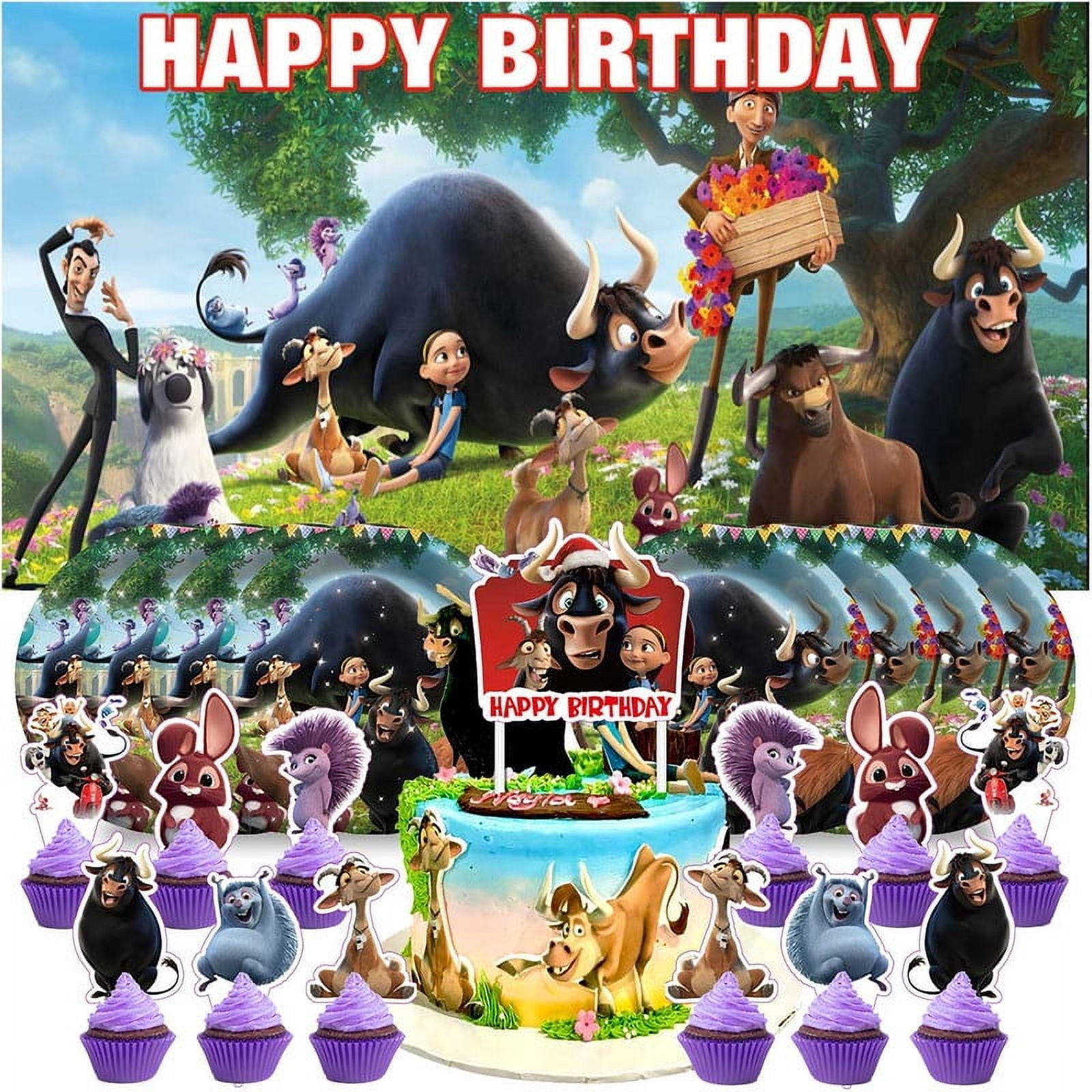 Ferdinand Plates Birthday Supplies Decorations Decor Backdrop Banner ...