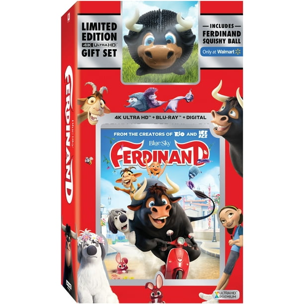 Ferdinand (Walmart Exclusive) (4K Ultra HD + Blu-ray + Digital + Toy ...
