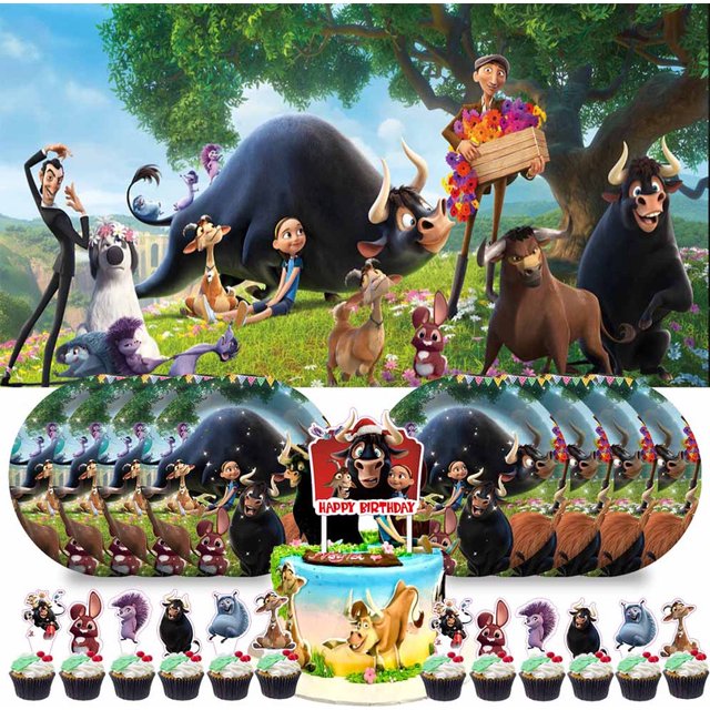 Ferdinand the Bull Party Supplies Plates Decorations Birthday Cake ...