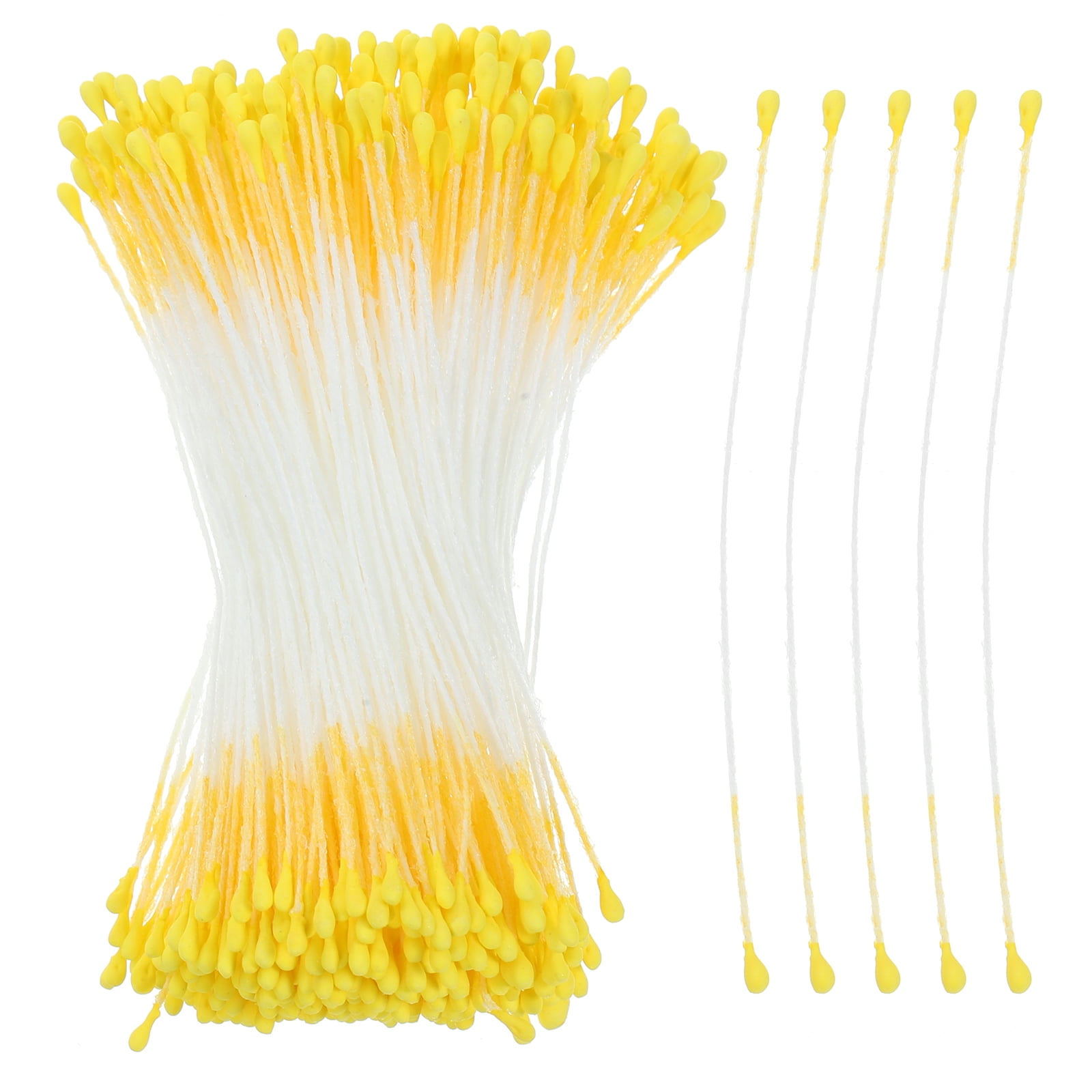 Ferencaa 1 Bag of Double Heads Handmade Flowers Core Flower Buds Bulk ...