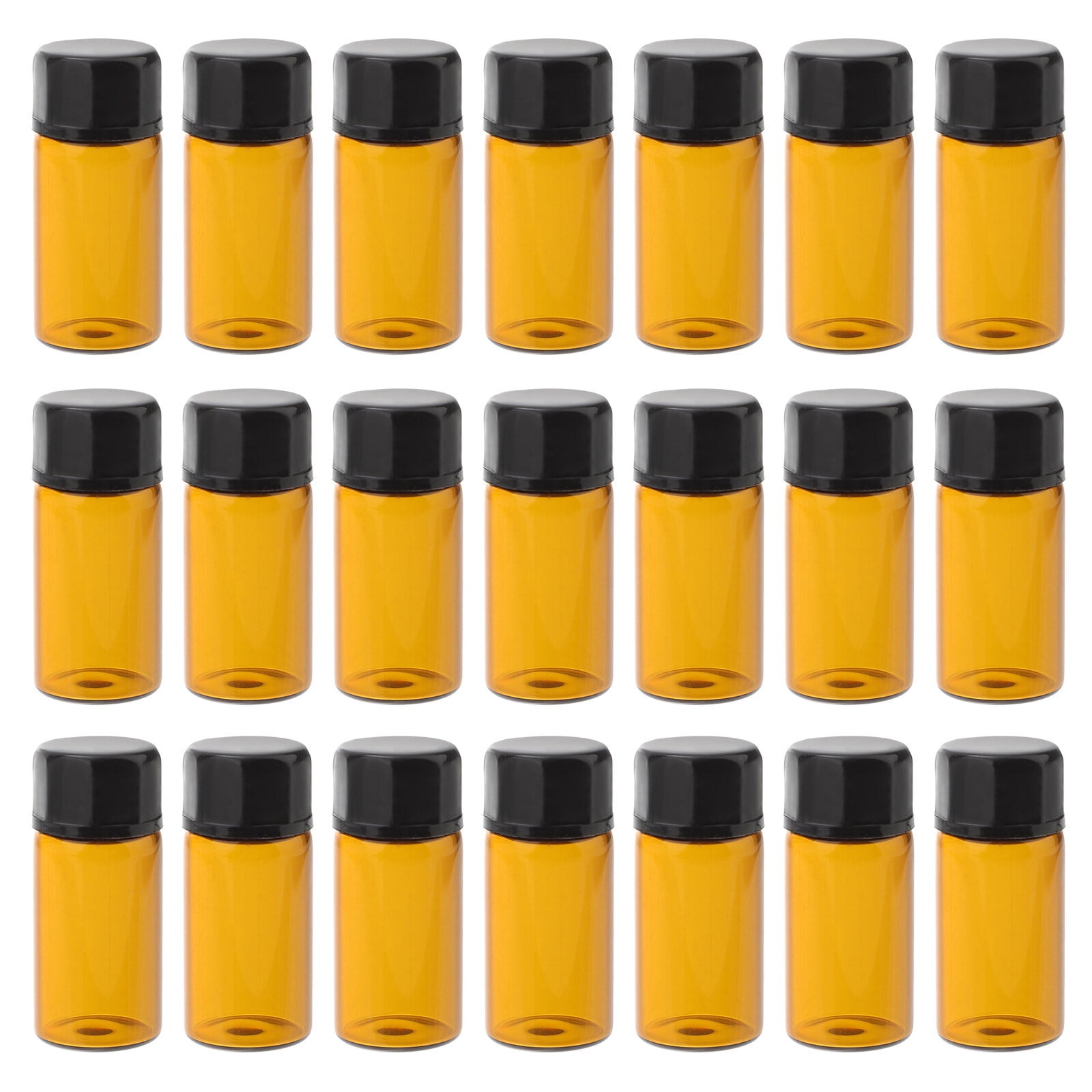 Ferencaa 100pcs 2ml Glass Essential Oil Bottles Cosmetic Liquid ...