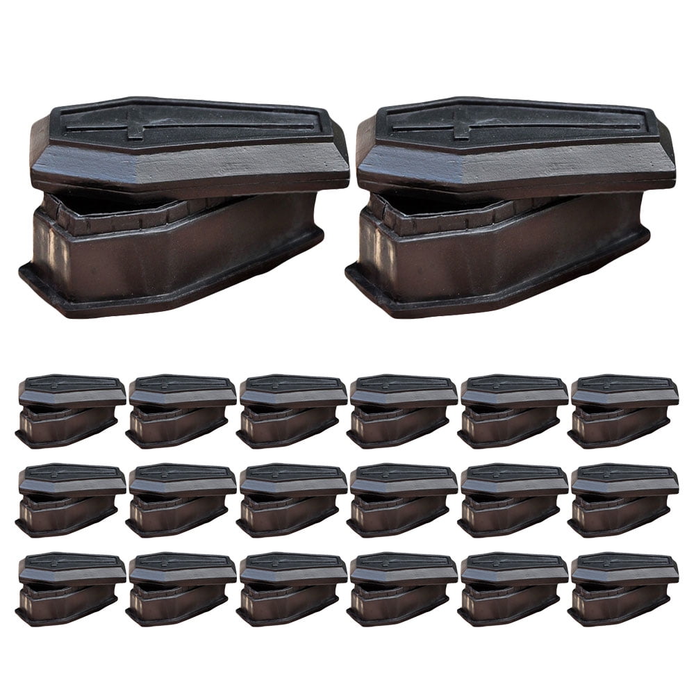 Ferencaa 24 pcs Miniature Coffin Boxes Halloween Coffin Treat Boxes ...