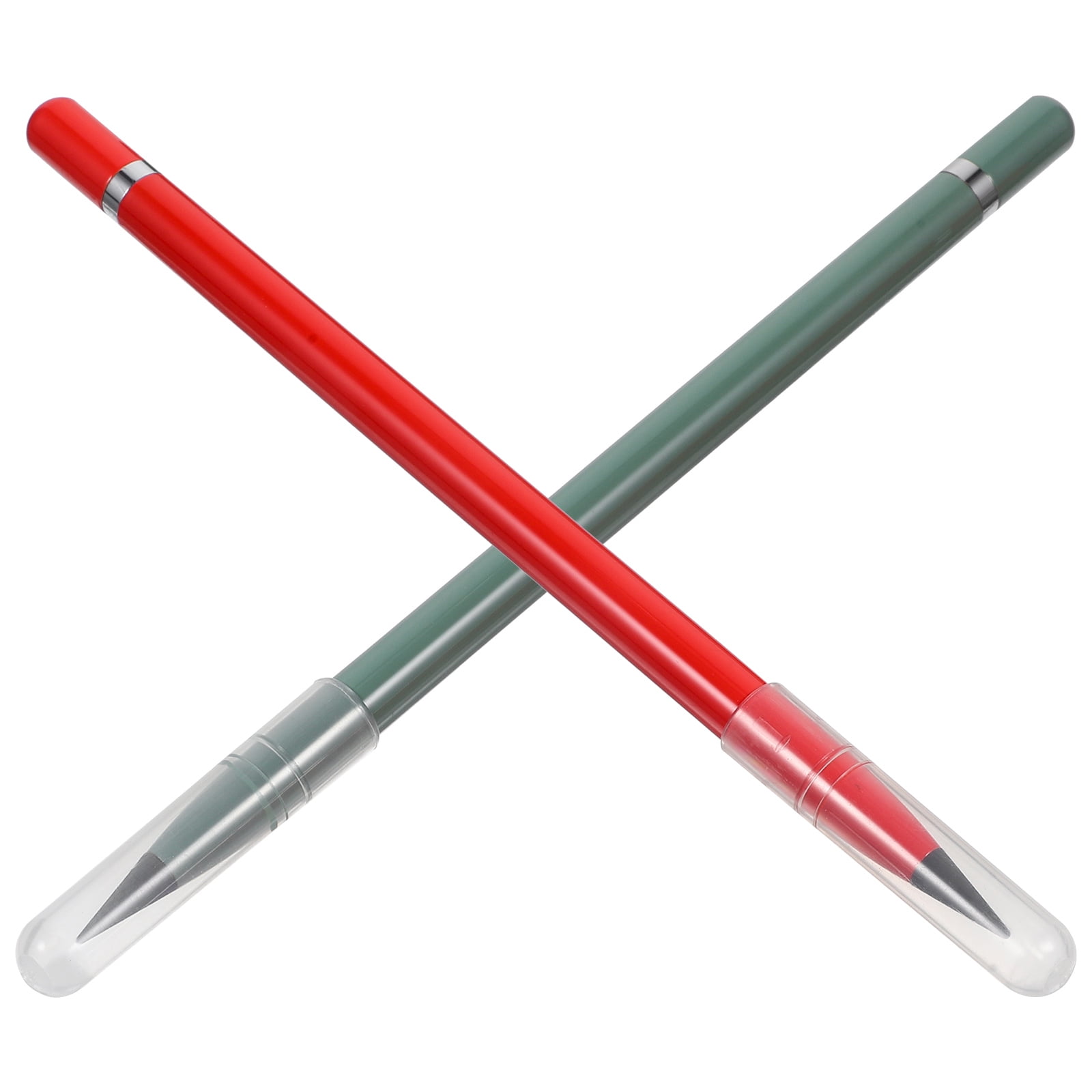 Ferencaa 2Pcs Metal Inkless Pen Metallic Pencil Forever Pencil Inkless ...