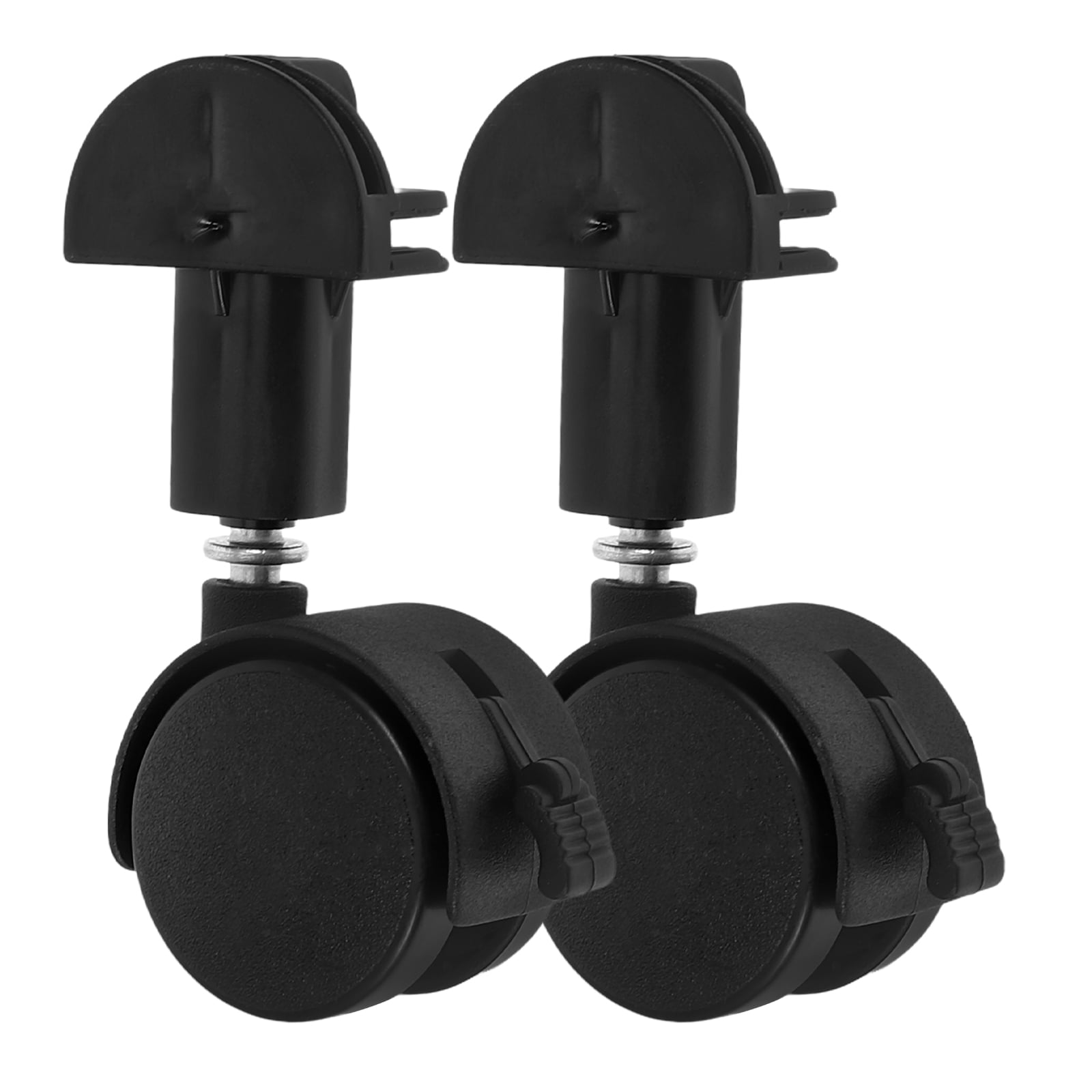 Ferencaa 2pcs Cage Wheels Swivel Stem Casters Wheel With Brakes Pet ...