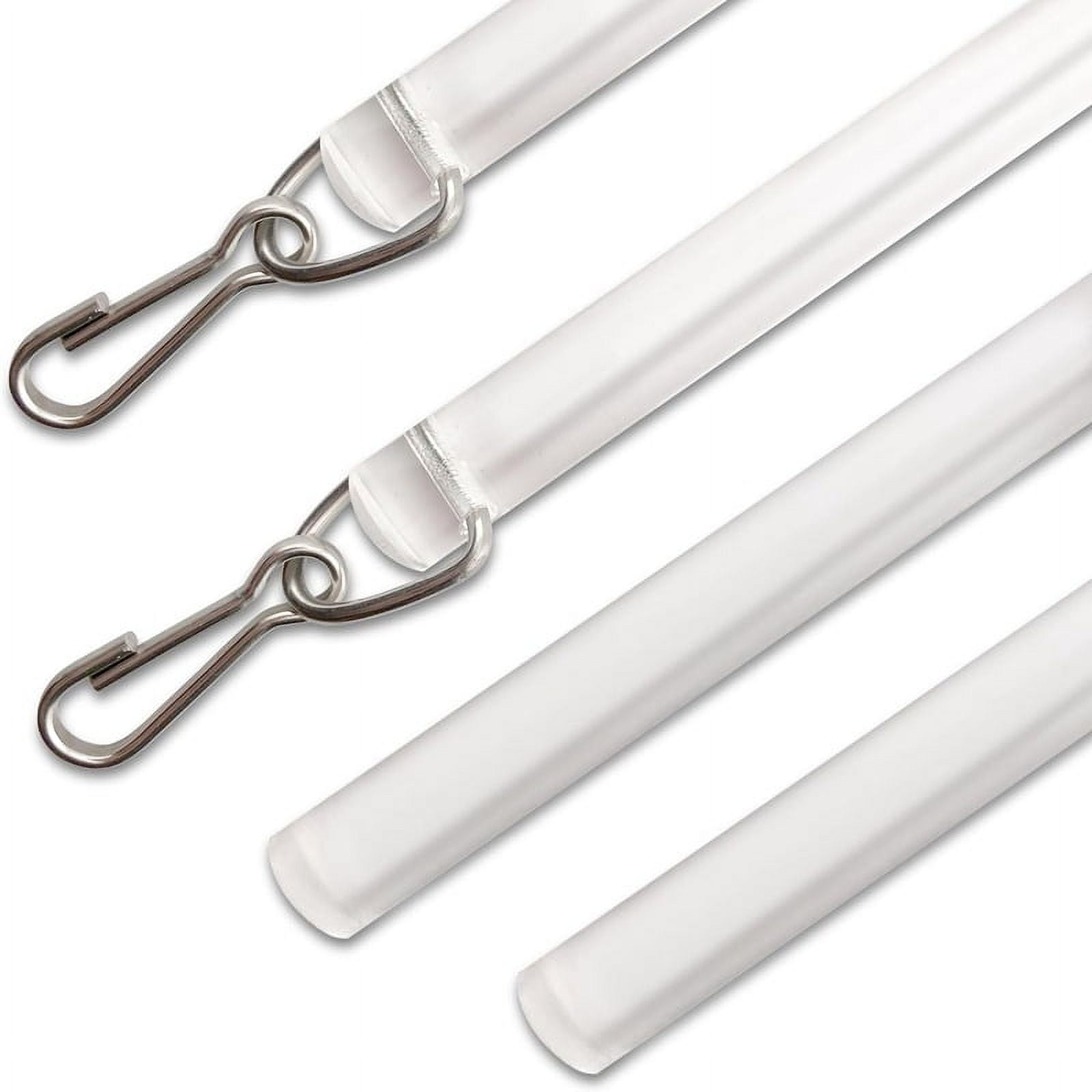 Ferencaa 2pcs Curtain Pull Rods, 30cm Acrylic Blind Wands Replacement ...