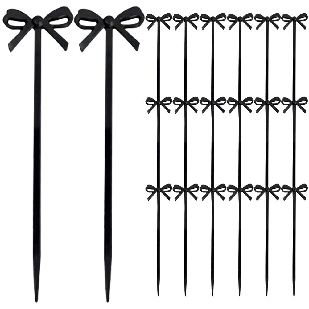 Ferencaa 30pcs Fruit Picks Decorative Food Picks Bow Design Cocktail ...