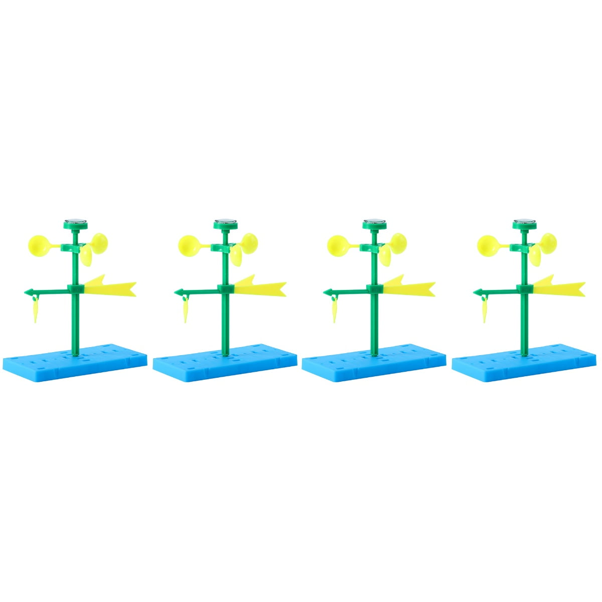 Ferencaa 4 Sets DIY Wind Vane Plastic DIY Scientific Toy Children ...