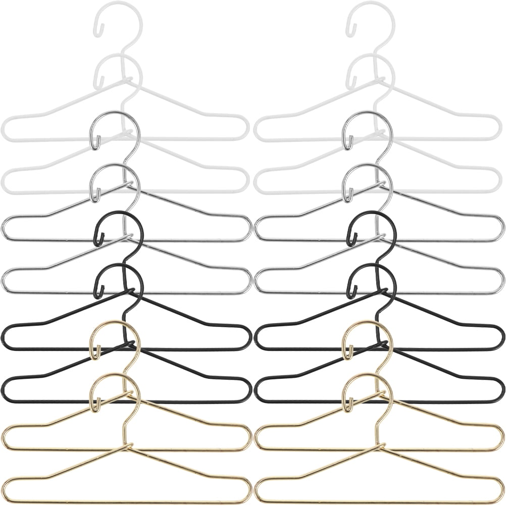 Ferencaa 40pcs Doll Clothes Hangers Miniature Clothes Hangers Mini ...