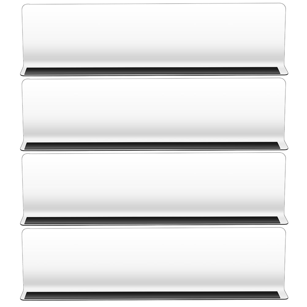 Ferencaa 4pcs Magnetic Shelf Dividers L Shape Commodity Dividers Clear ...