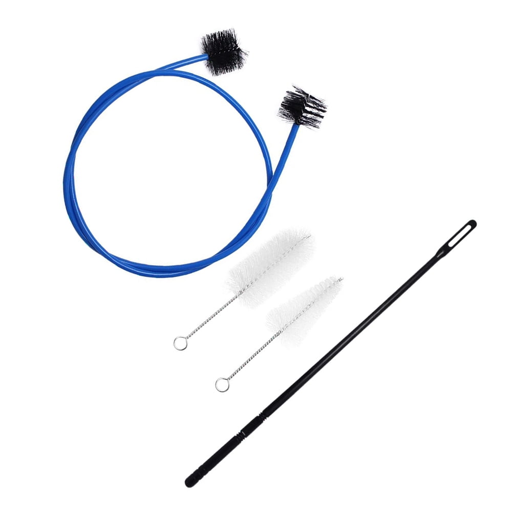 Ferencaa 4pcs/set Trumpet Cornet Maintenance Cleaning Kit Snake Brush Mouthpiece Brush Casing ...