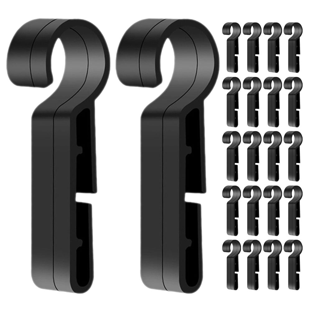 Ferencaa 50pcs Headlamp Hooks Helmet Clips Safety Headlight Clips Hard ...