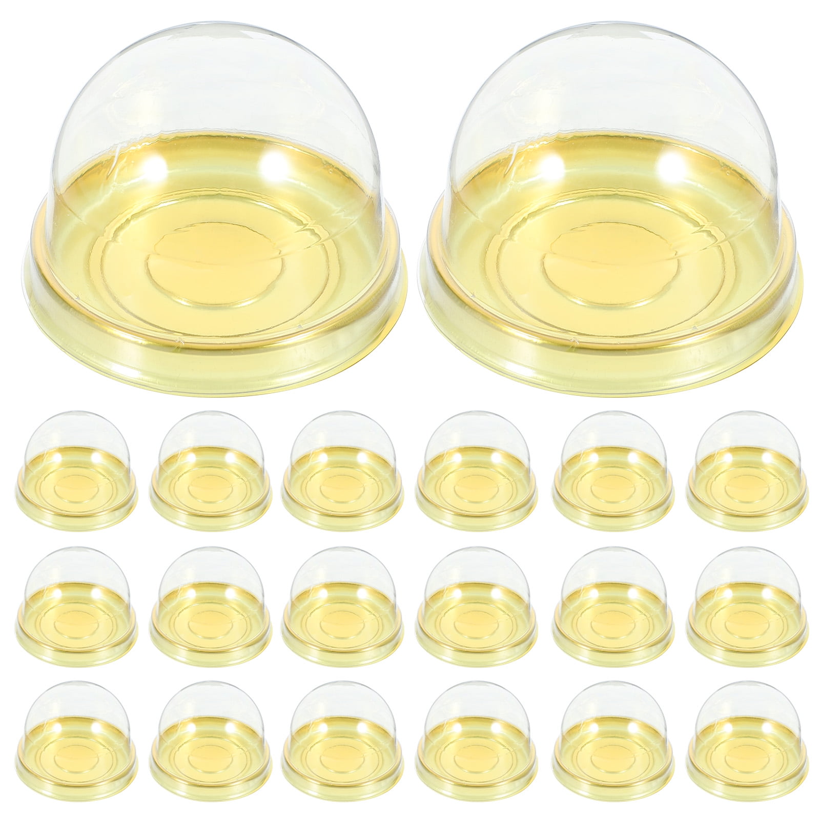 Ferencaa 50pcs Mooncakes Boxes Single Cupcake Container Mini Cupcake ...