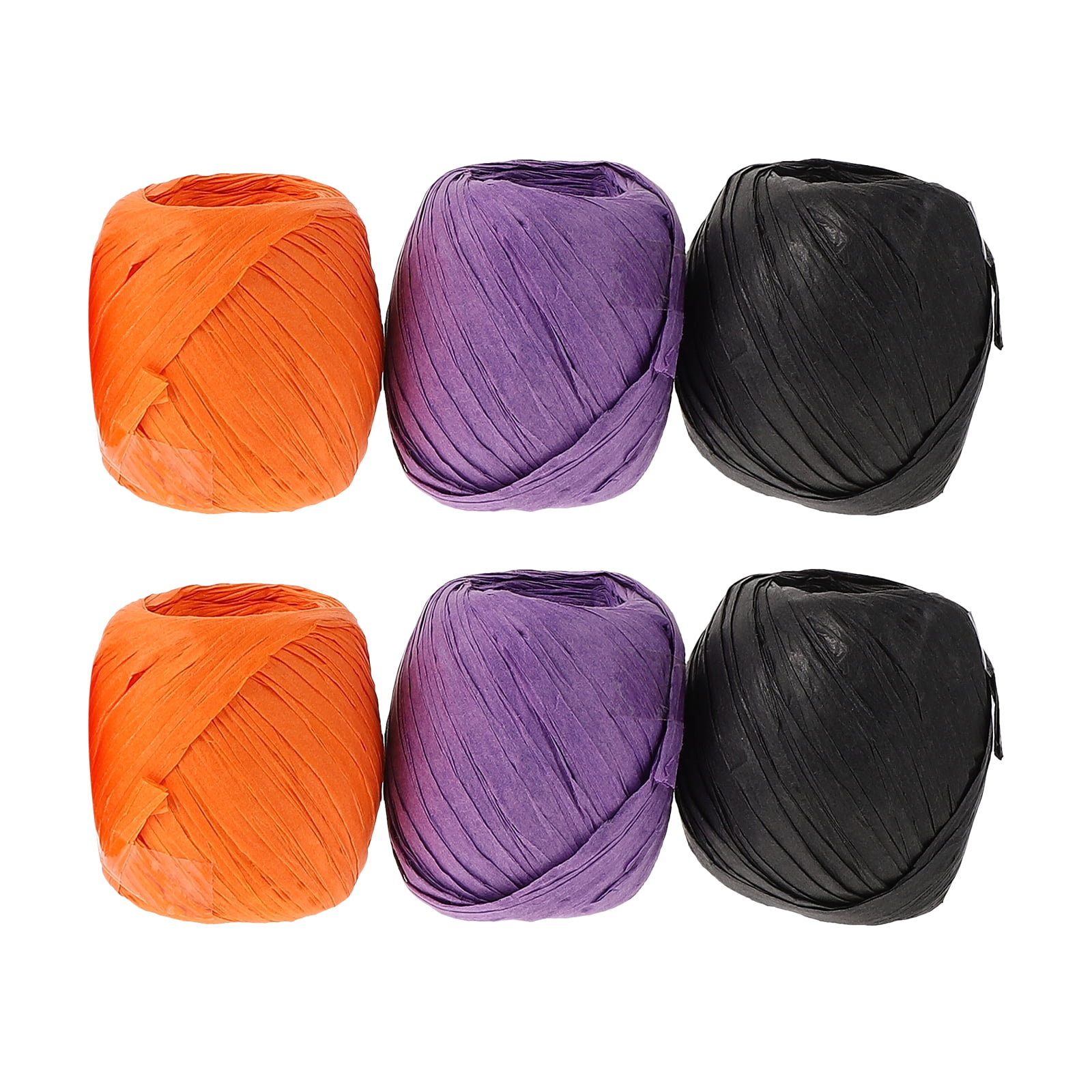 KALLORY Raffia Paper Ribbon Adults 6 Rolls 2000X0.5cm - Walmart.com