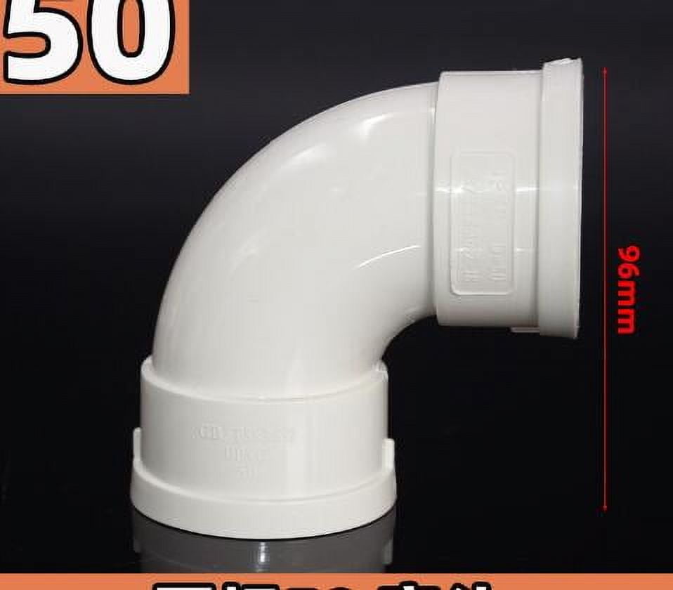 Ferencaa 6pcs Pvc Drainage Pipe Fitting Pvc Pipe Joint Right Angle Pipe ...