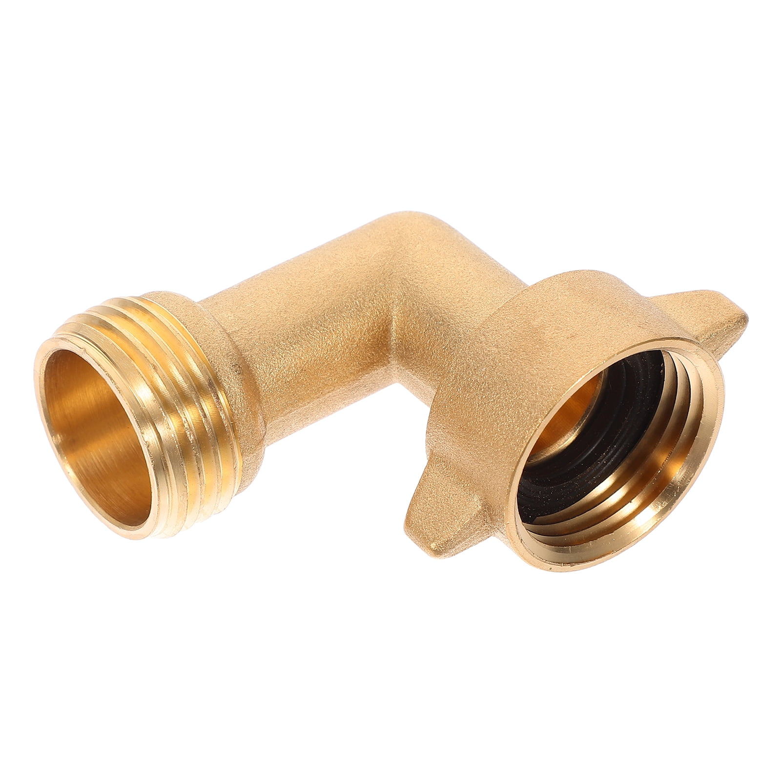 Ferencaa 90 Degree Garden Hose Elbow Pipe Connector 3/4 Inch Brass ...